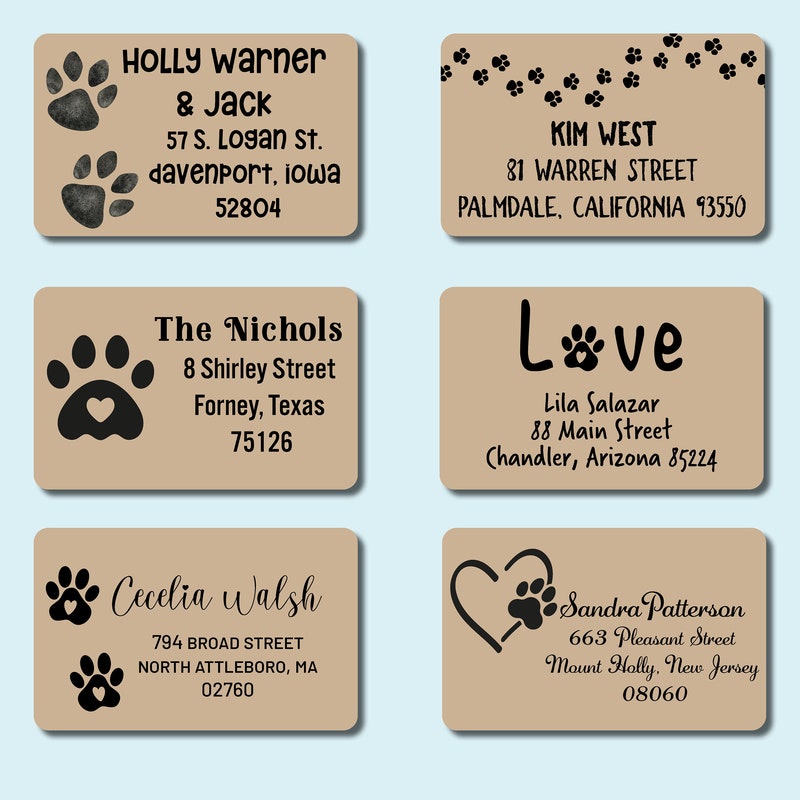 Dog Labels - Etsy