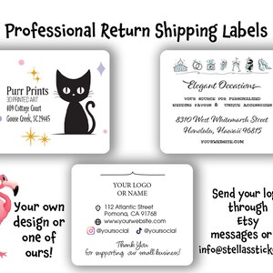 Professional Logo Return Address Shipping Product Sticker Label for ...