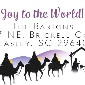 Nativity of Jesus Return Address Labels Christmas Christian Envelope ...