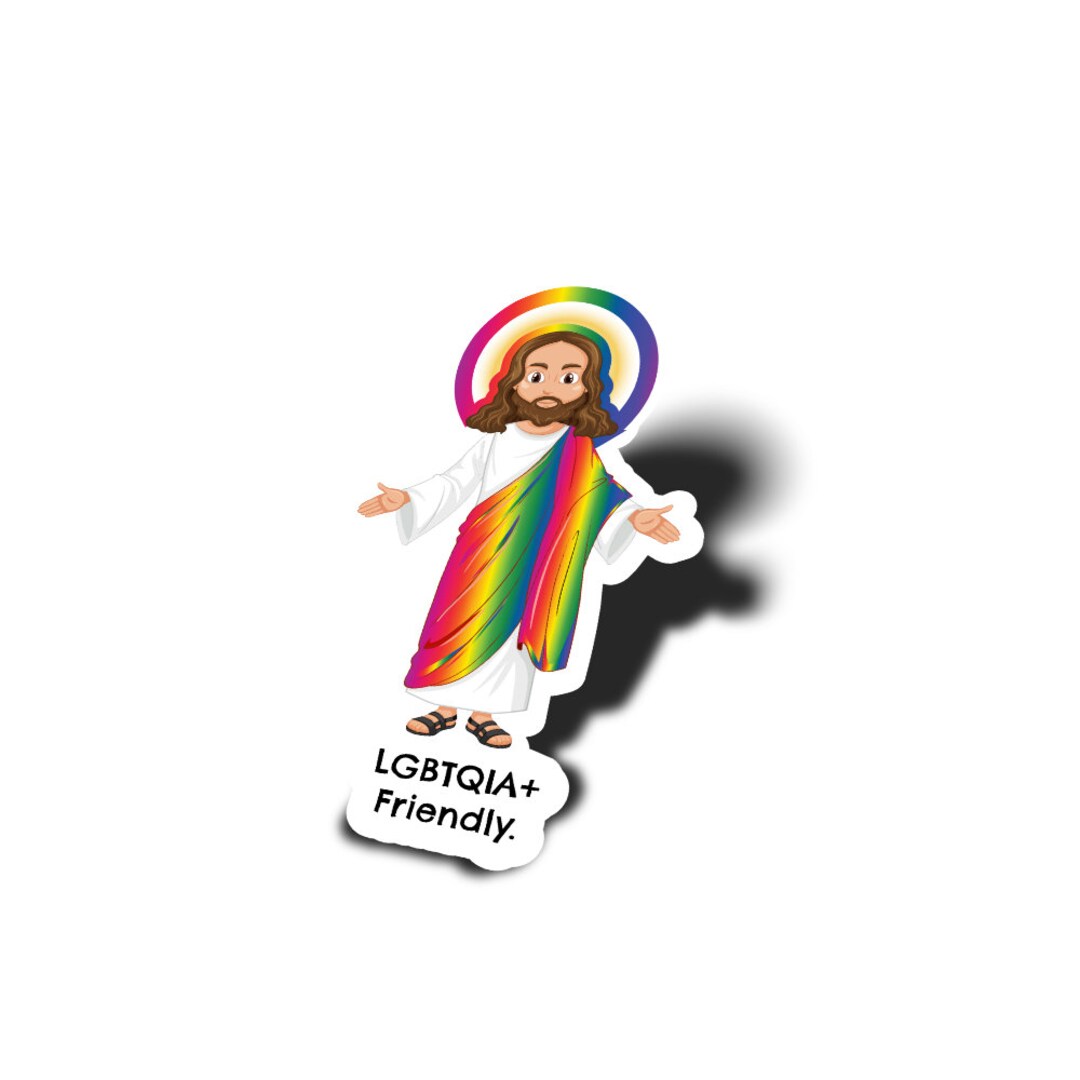 Jesus Loves Everyone LGBTQIA+ PRIDE Die Cut Vinyl Laminated Sticker - Etsy