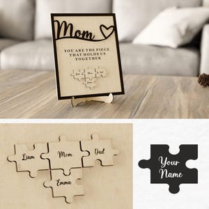 Custom Mom Puzzle Sign SVG, Mother’s Day Gift From Kids, Personalized ...