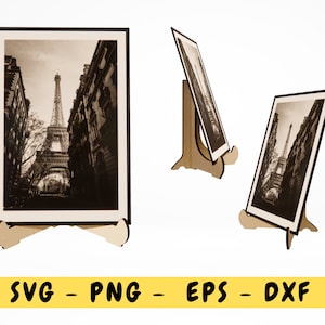 Easels Plate Stand Set SVG, Photo Frame Display, Easel Holder Set ...