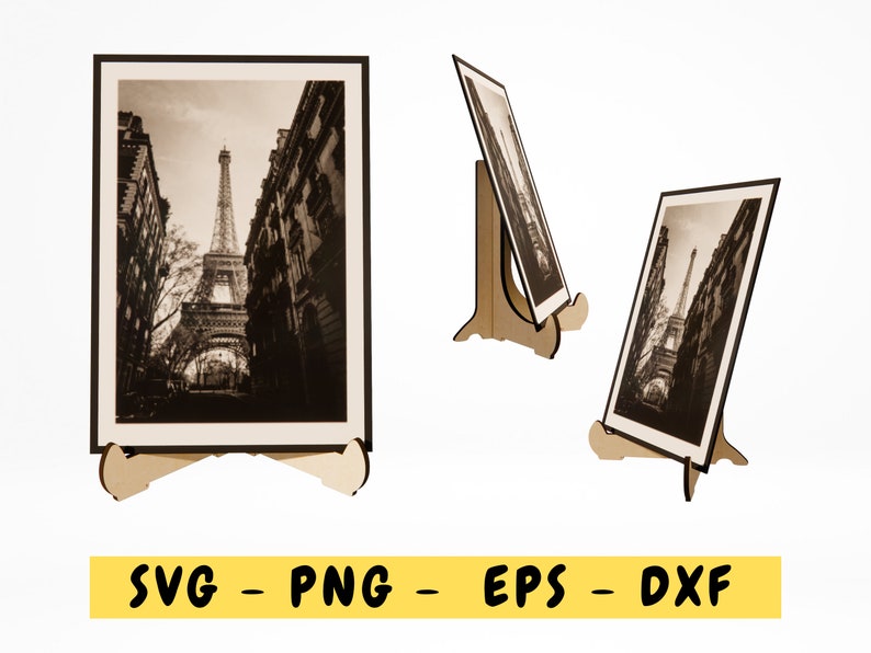 Easels Plate Stand Set SVG, Photo Frame Display, Easel Holder Set ...