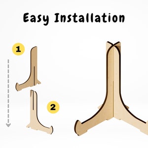 Easels Plate Stand Set SVG, Photo Frame Display, Easel Holder Set ...