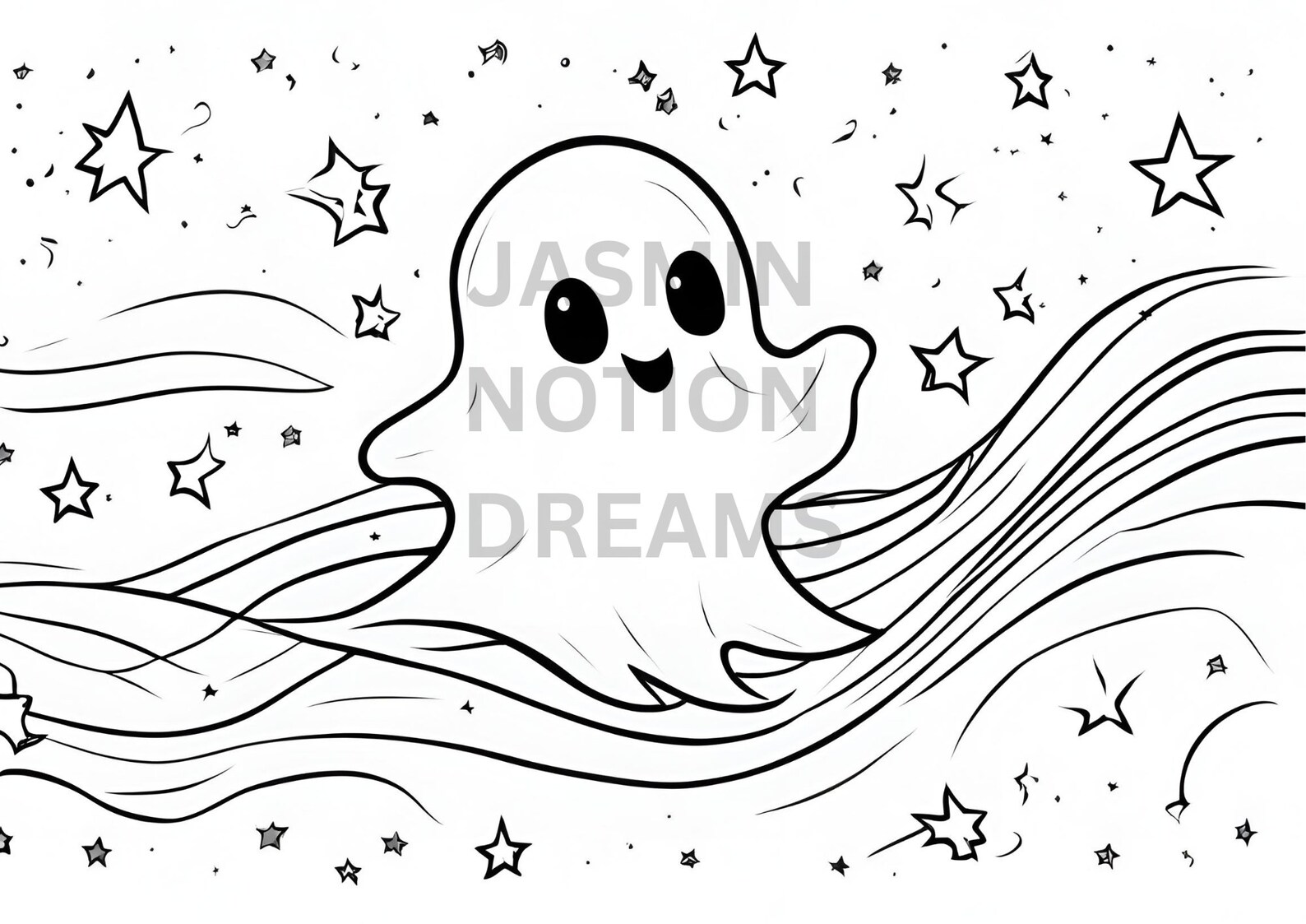 12 Cute Ghost Coloring Pages Cute Ghost Reading Page Printable Coloring ...
