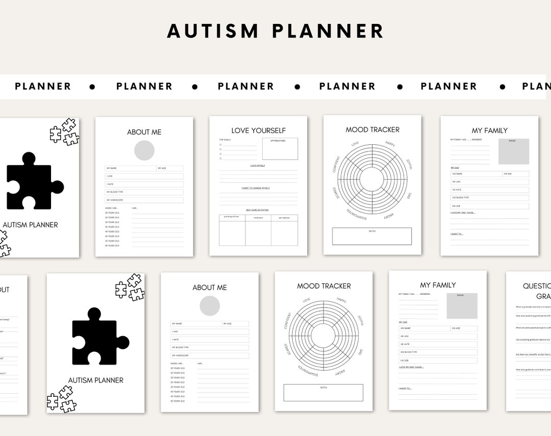 Autism Planner Autism Workbook Autism Journal Autism Binder Autism ...