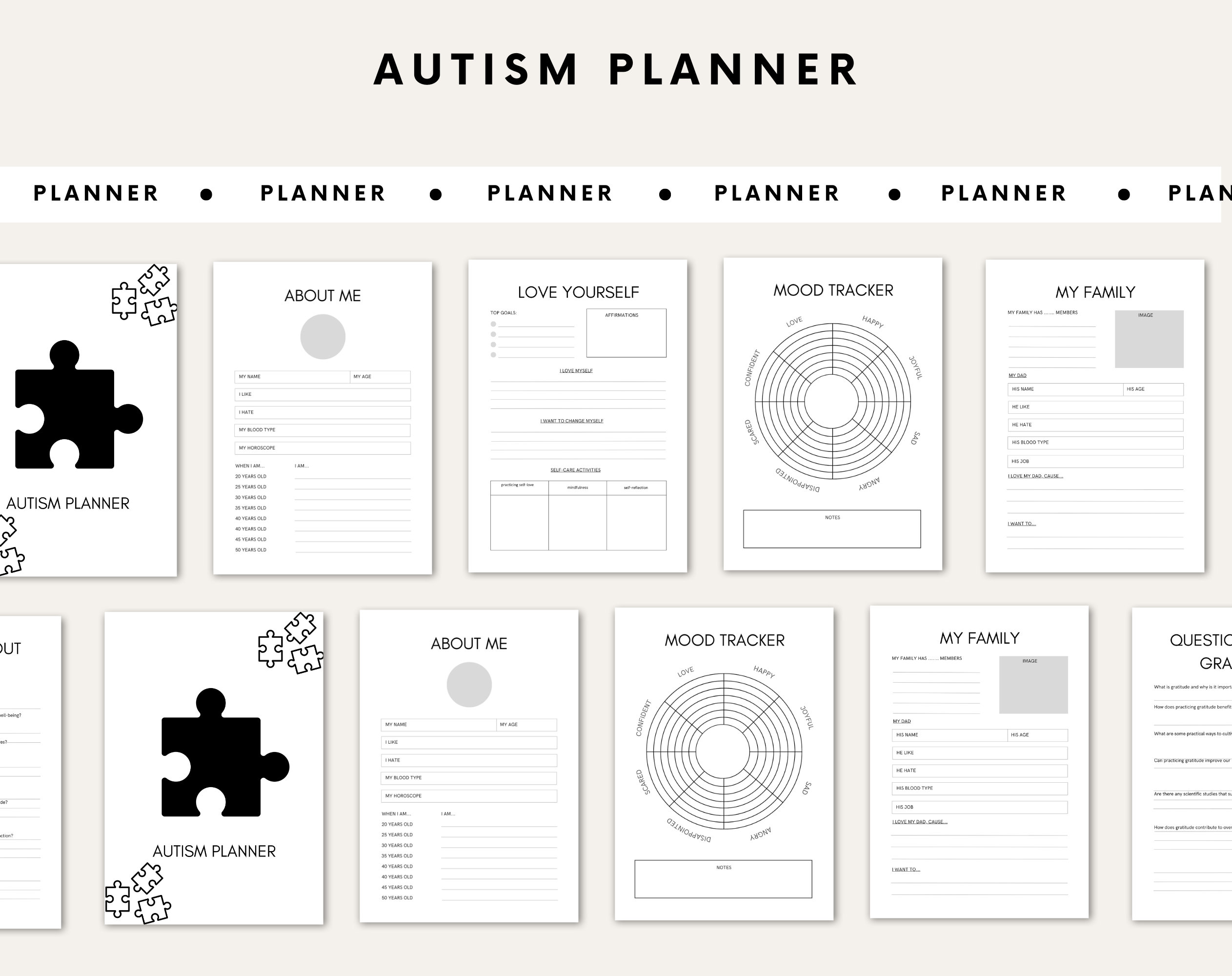 Autism Planner Autism Workbook Autism Journal Autism Binder Autism ...
