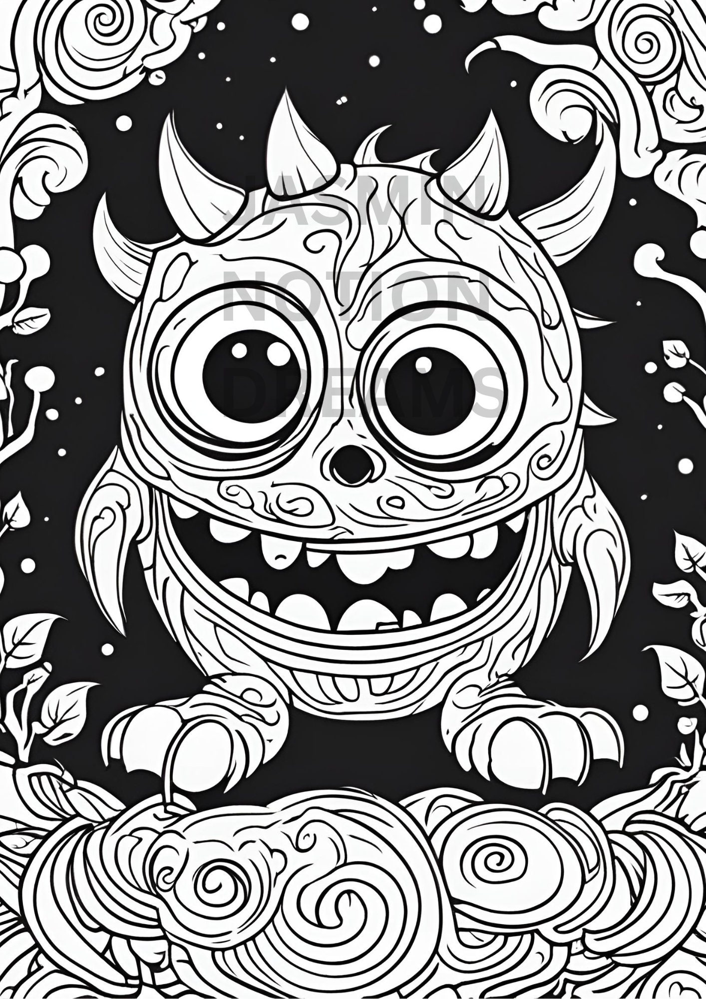12 Cute Monster Coloring Pages Cute Monster Coloring Page Printable ...