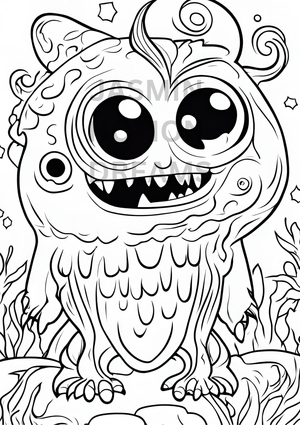 12 Cute Monster Coloring Pages Cute Monster Coloring Page Printable ...