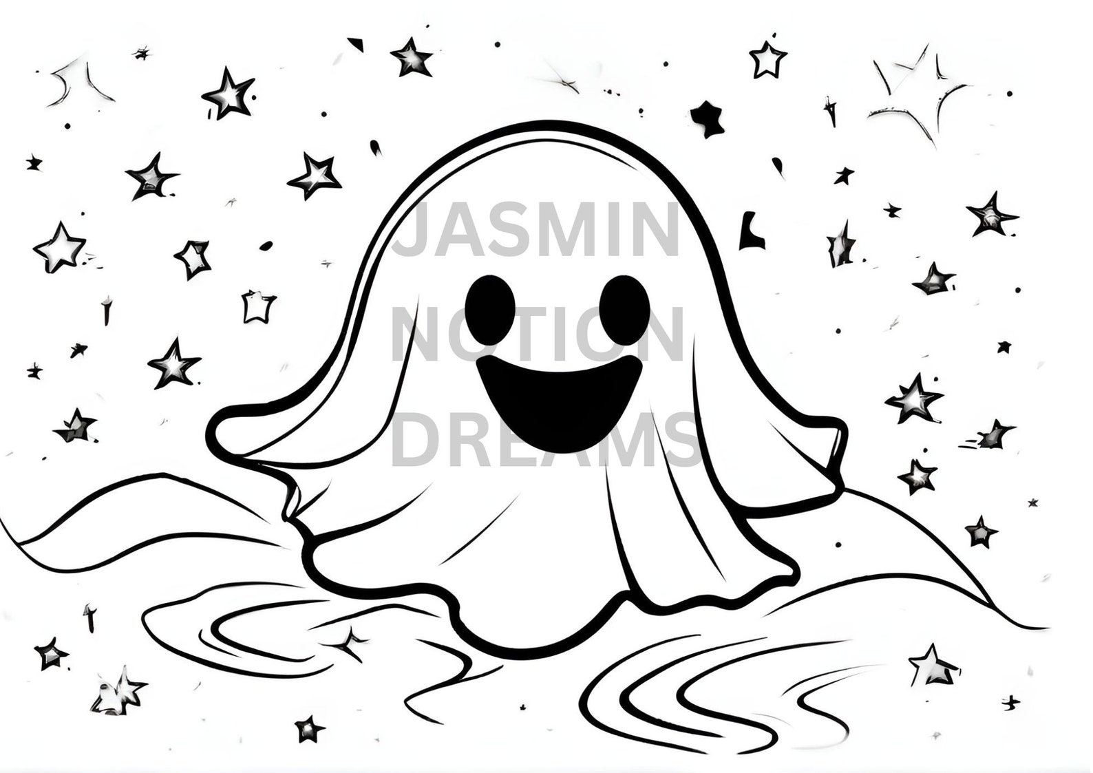 12 Cute Ghost Coloring Pages Cute Ghost Reading Page Printable Coloring ...