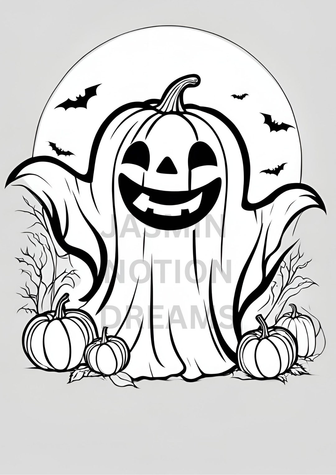 Printable Coloring Ghost Page Halloween Coloring Halloween Coloring ...