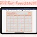 Cute Peach Undated Printable Calendar / Cute Digital Calendar / Kawaii ...