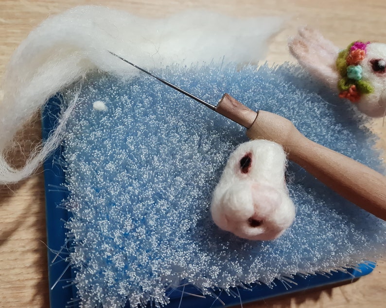 Brooches Pins & Clips Handmade 100% Wool Felt Rabbit Brooch - Etsy