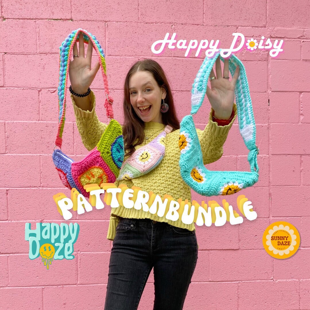 PATTERN BUNDLE | Happy Daisy + Happy Daze Crossbody Crochet Patterns ...