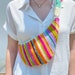 Worth the Stripe Crossbody Crochet PATTERN PDF | Striped Bum Bag, Fanny ...