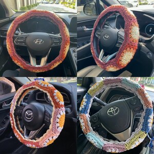 Smiley Face Steering Wheel Cover PATTERN PDF | Seat Belt Covers ...
