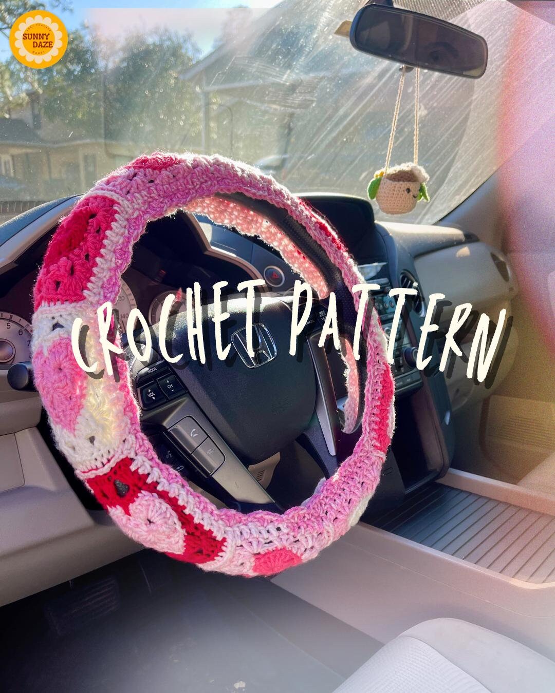 Heart Steering Wheel Cover PATTERN PDF | "bless Your Heart" - Etsy