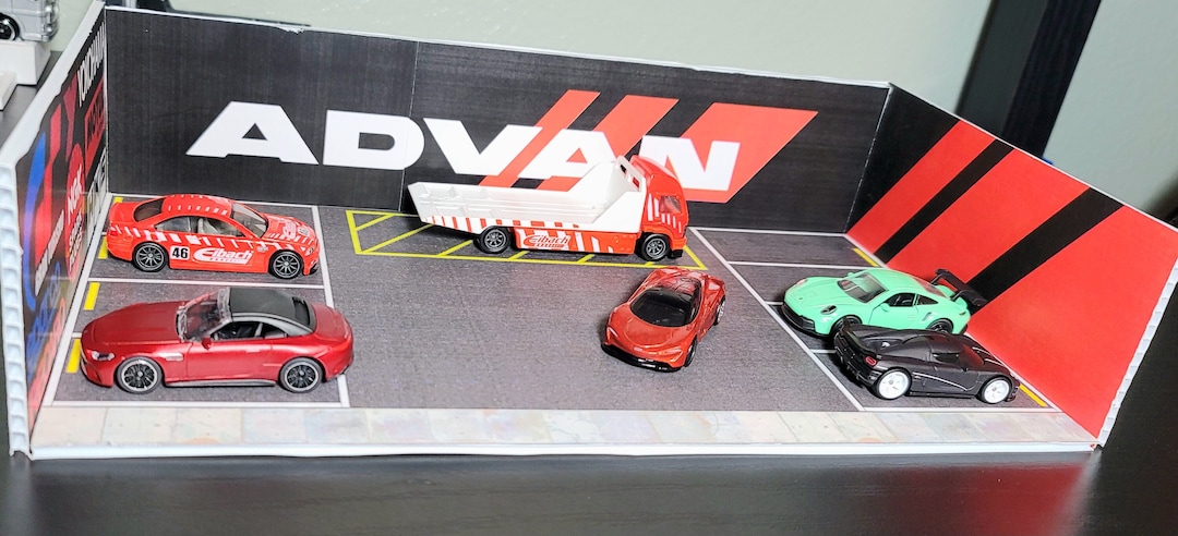 Print & Play Advan Racing Diorama 1/64 Scale DIY Project - Etsy