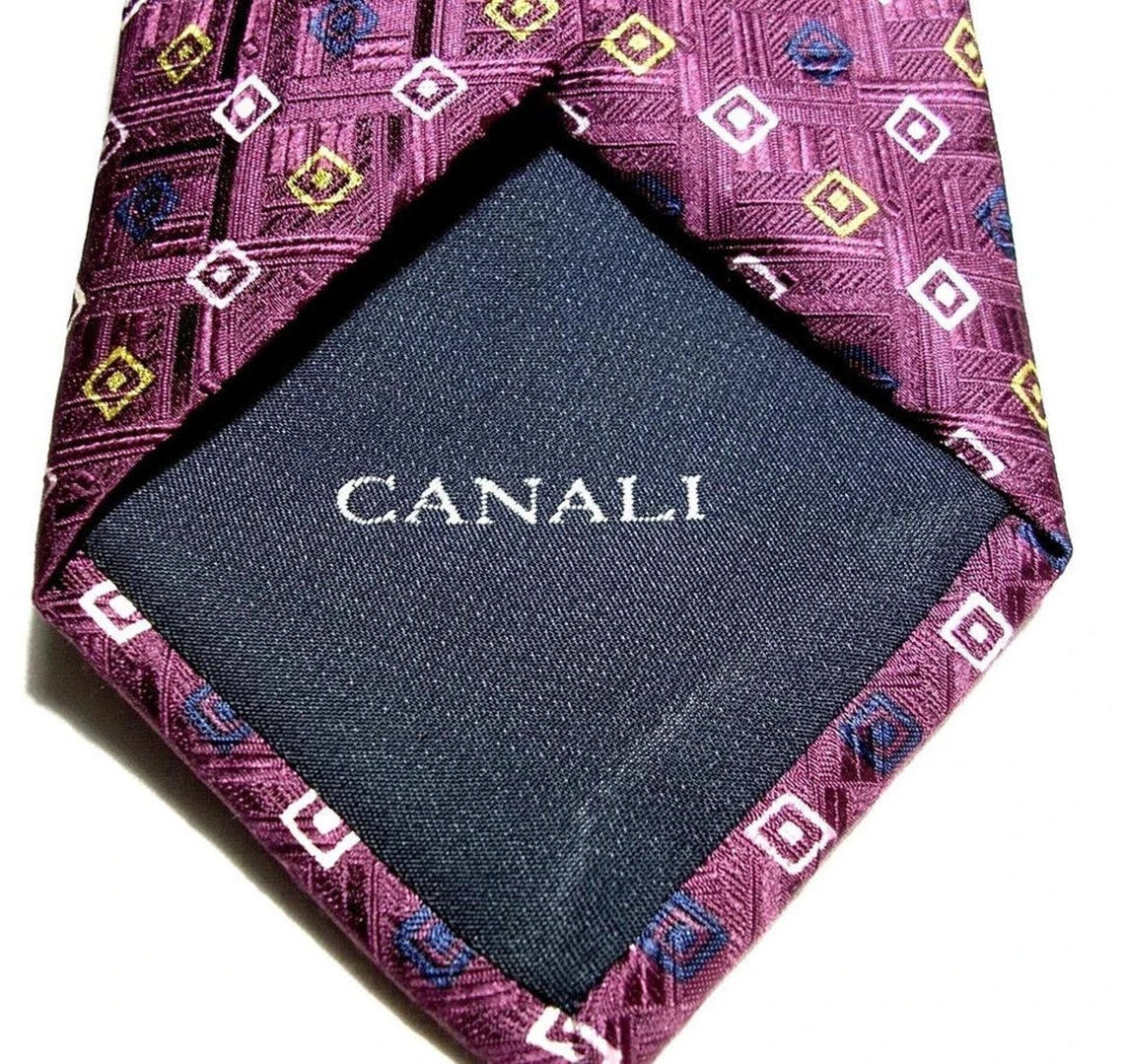 CANALI Men's Tie Vintage Neckties for Men SILK Necktie Ties Cravat ...