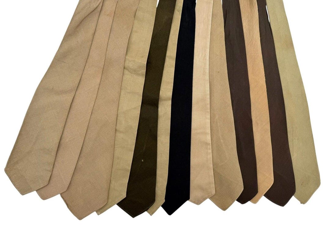 12X Men's Tie Vintage 1940s Neck Ties WW2 WWII US Military Uniform Wool ...
