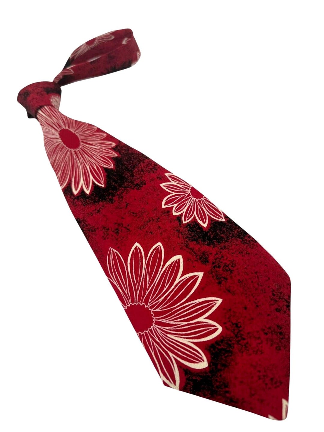 Vintage 1940s Tie Men's Neck Ties Swing Neckties 1930s RED Wide Rayon ...