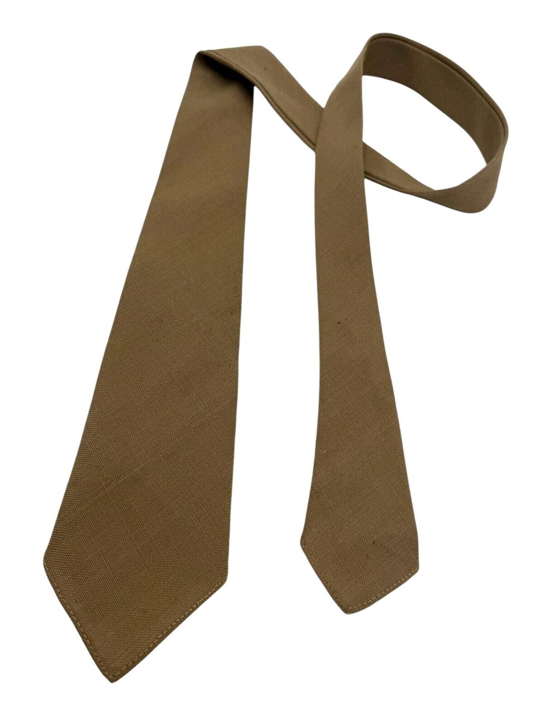 Vintage 1940s Tie Neck Ties WW2 US Military Uniform 1930s KHAKI Necktie ...
