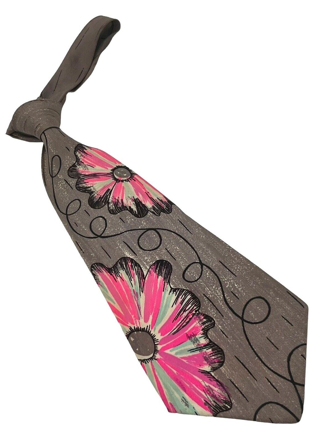 Tie 1940s Necktie 1950s Swing Neck Ties 1930s Neckties Wide Rockabilly ...