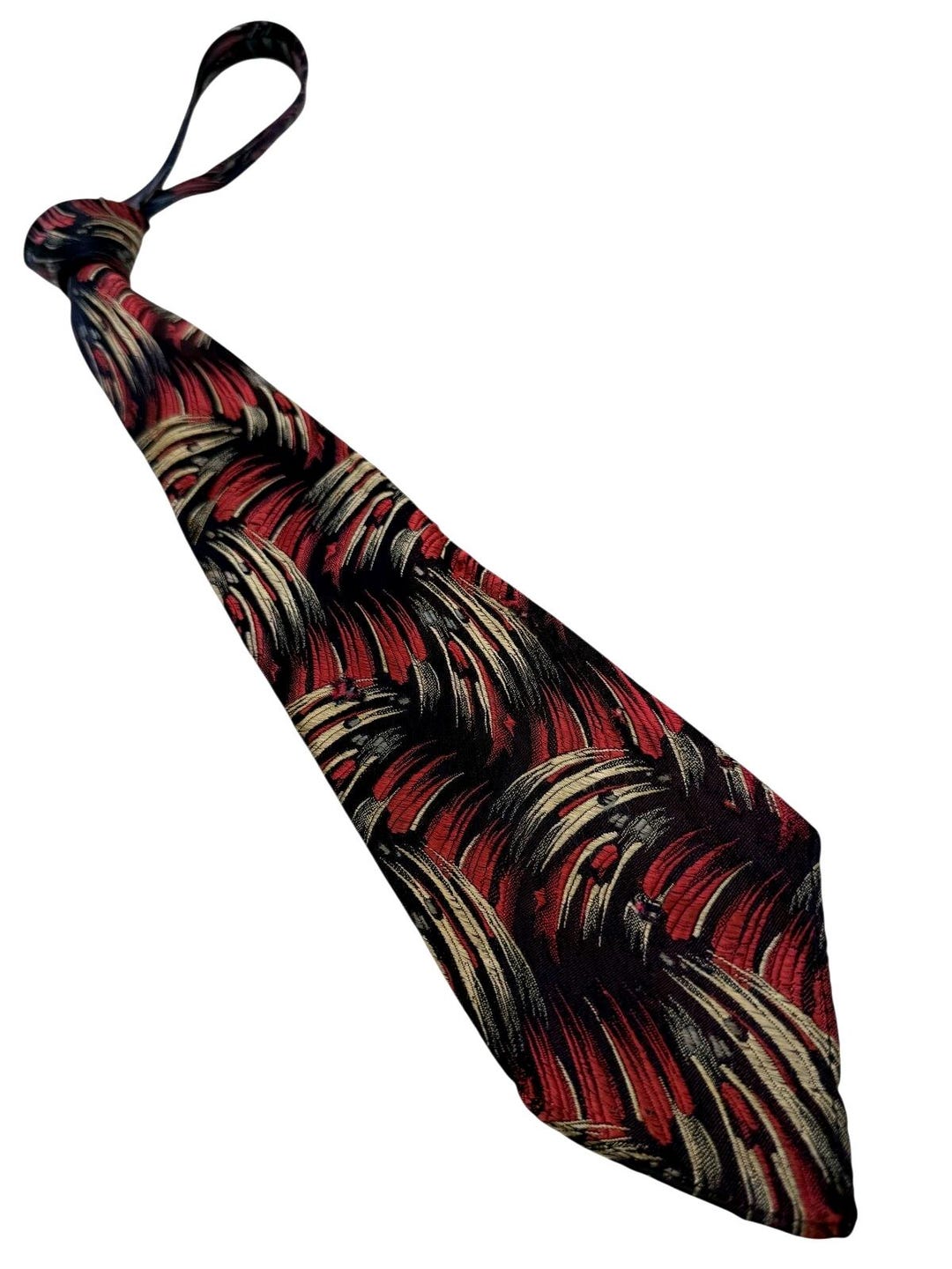 Vintage 1920s Tie Men's Neck Ties Swing Neckties 1930s Red Silk BROCADE ...