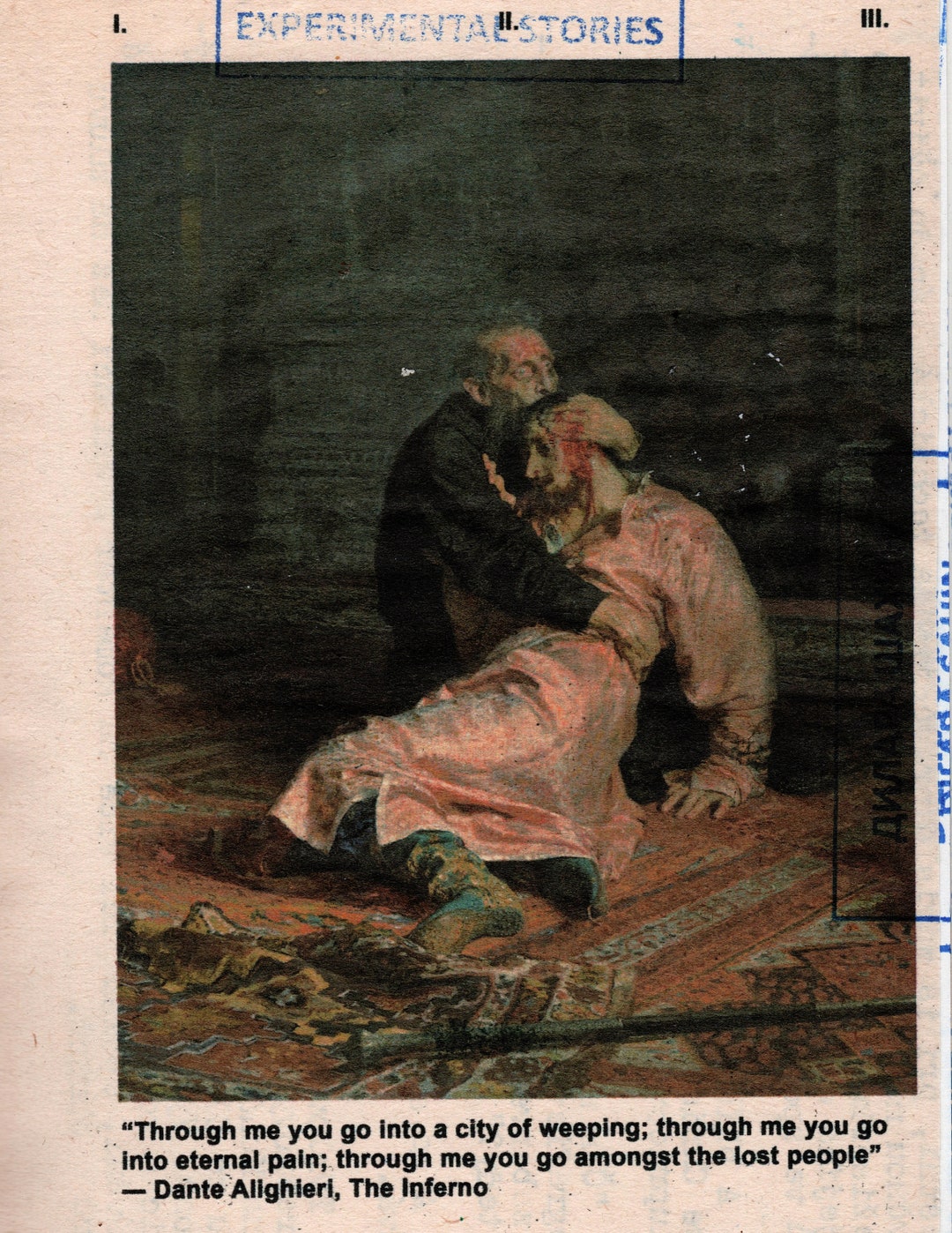 Ilya Repin Ivan the Terrible and His Son Ivan on 16 November - Etsy
