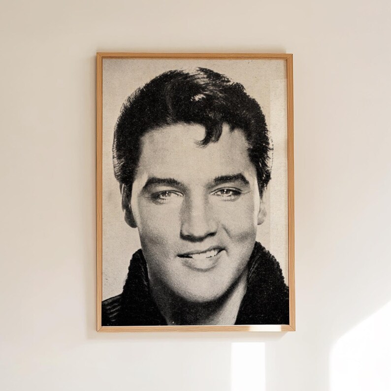 Elvis Presley Poster - Rock and Roll Icon -vintage Music Wall Art ...