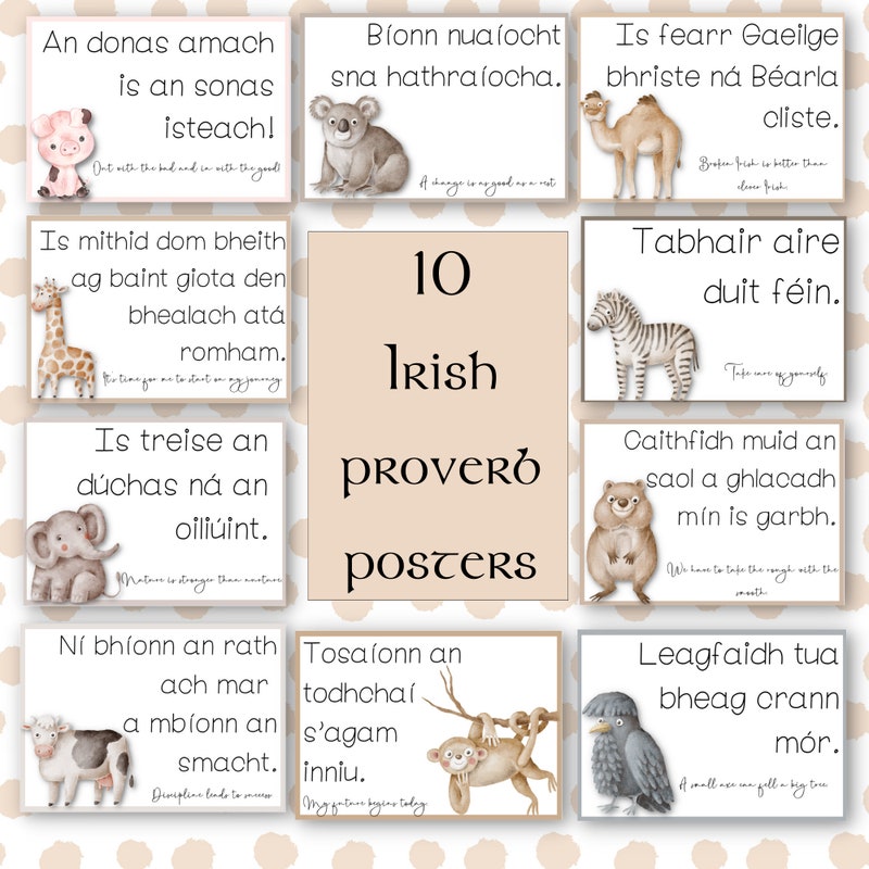 Gaeilge Posters - Etsy Ireland