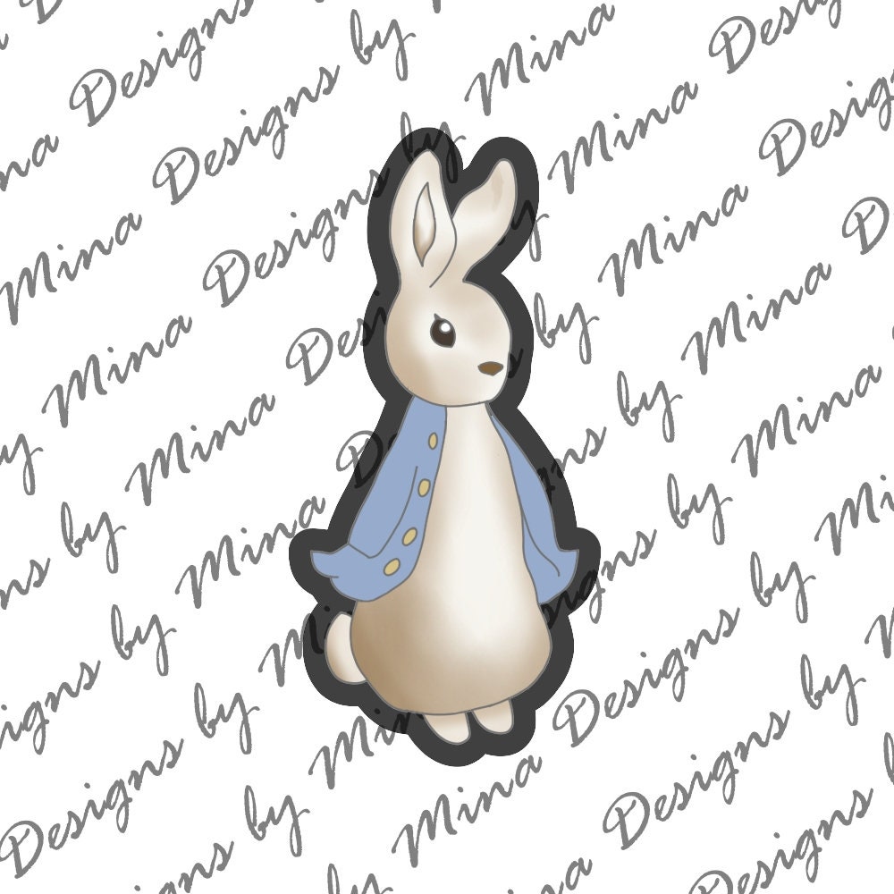 Peter Rabbit Cookie Cutter STL File | Digital Download | Digital File ...
