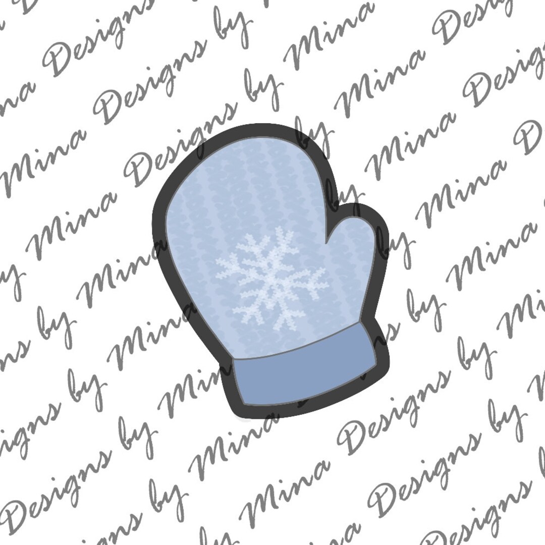 Mitten Cookie Cutter STL File | Digital Download | Digital File - Etsy