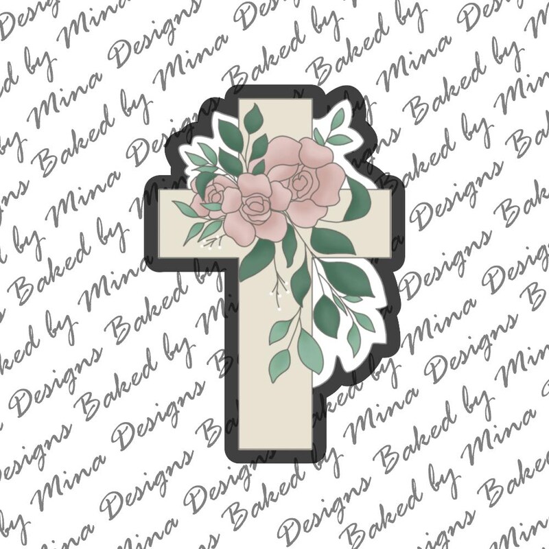 Floral Cross Stl - Etsy