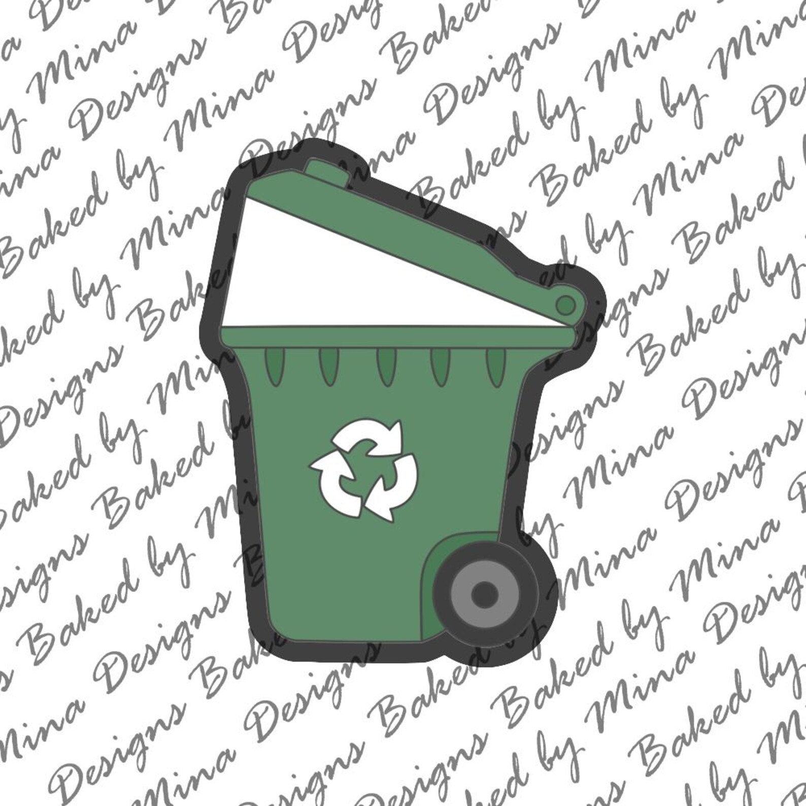 Recycling Bin Cookie Cutter STL File | Digital Download | Digital File ...
