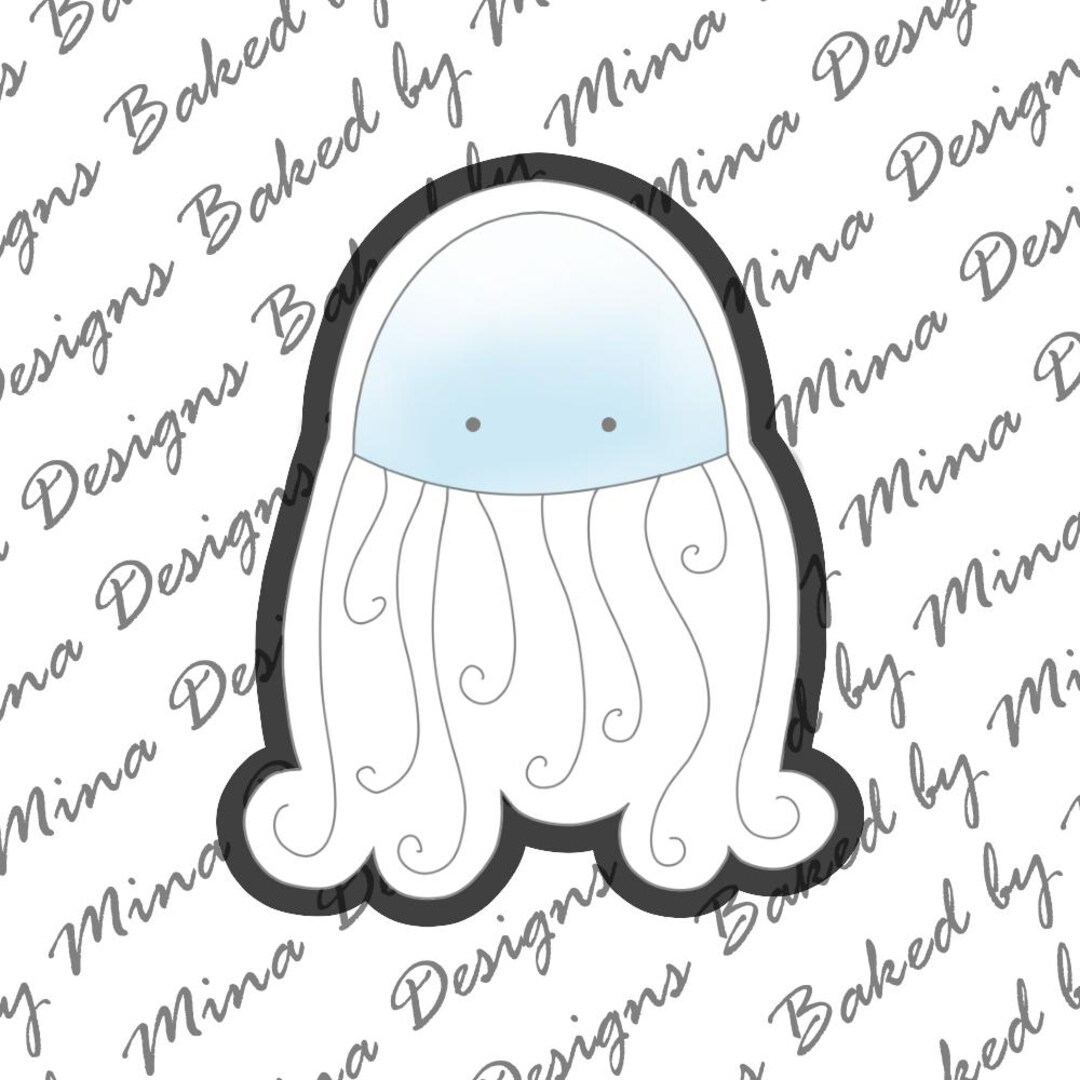 Jellyfish Cookie Cutter STL File | Digital Download | Digital File ...