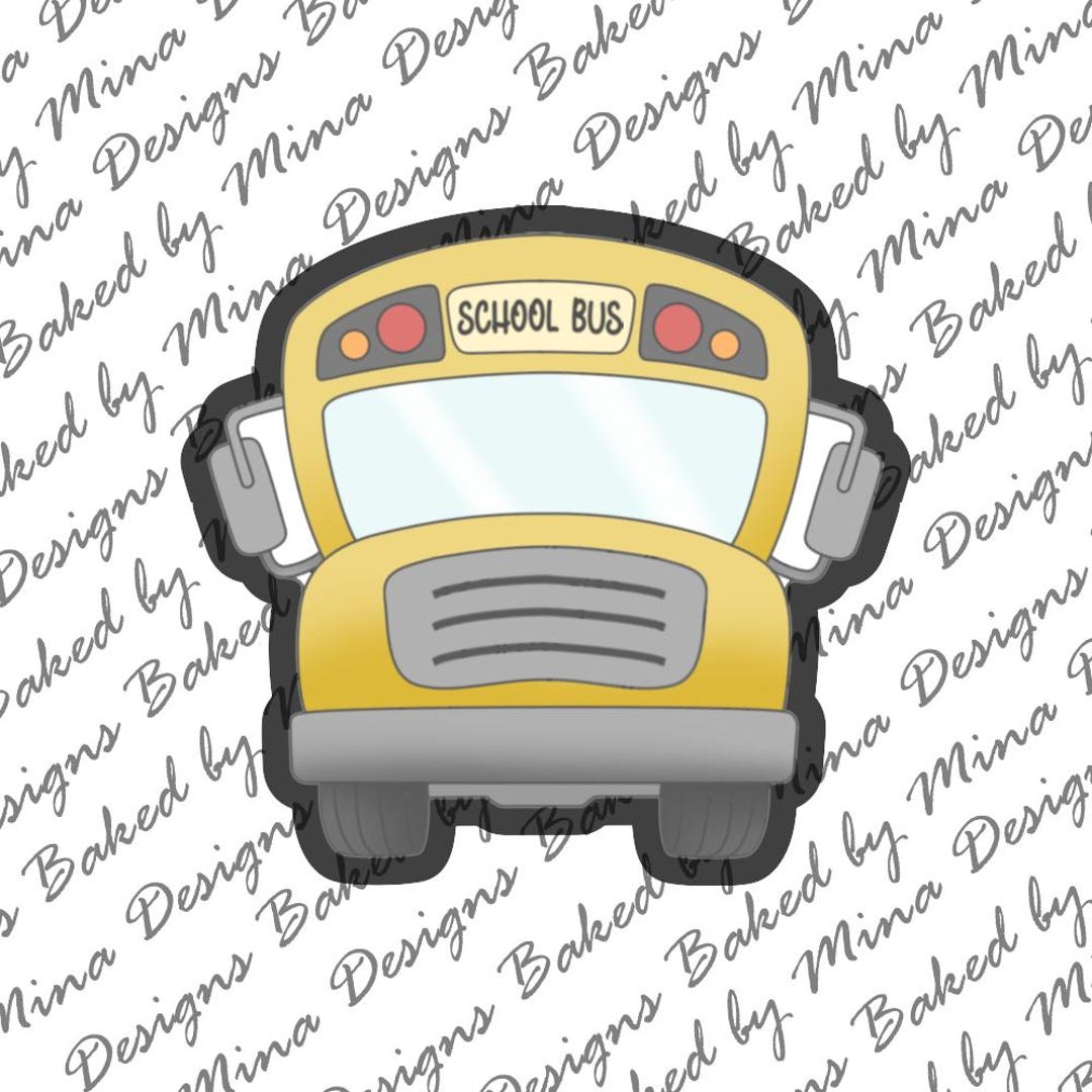School Bus Front Cookie Cutter STL File | Digital Download | Digital ...