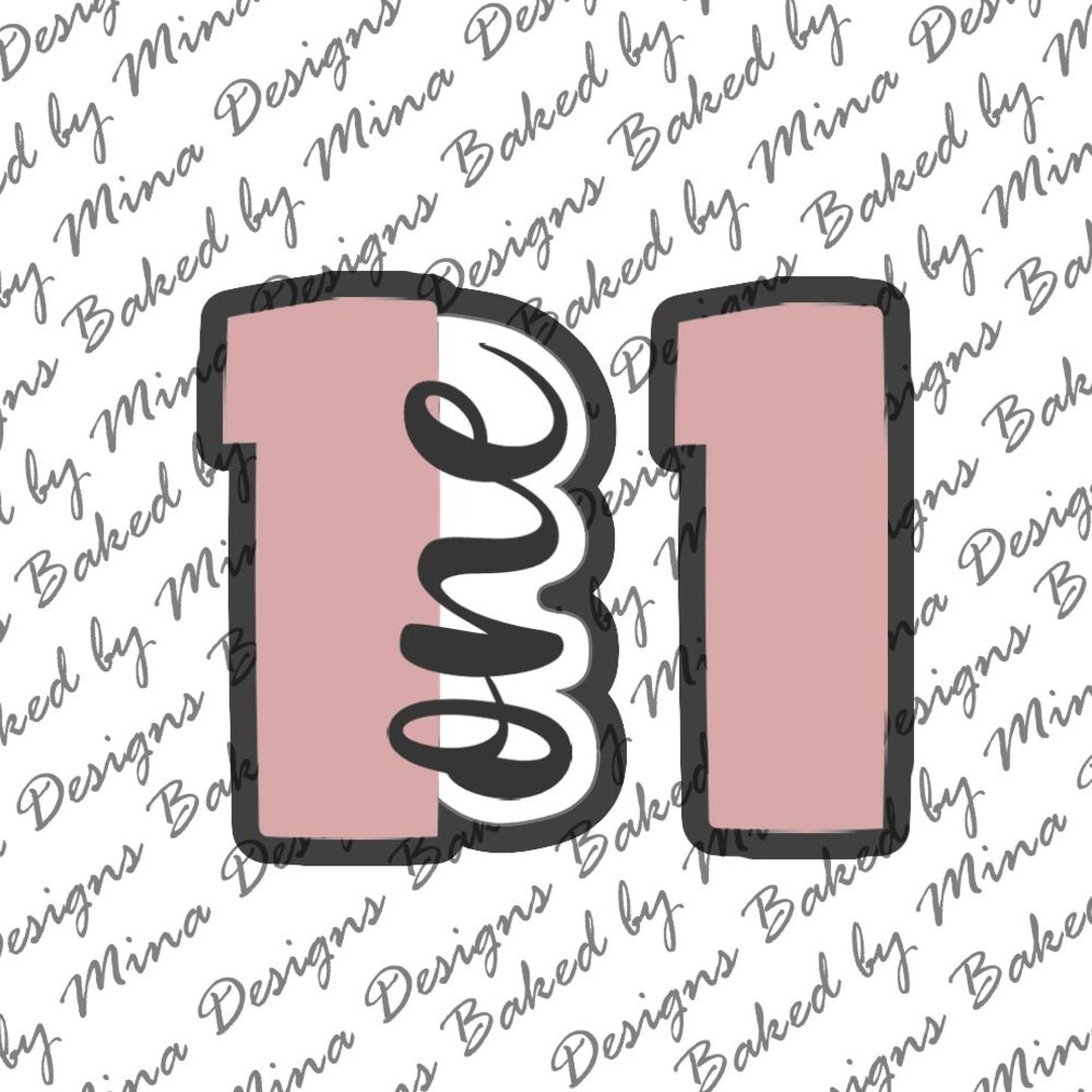 Number 1 Cookie Cutter STL File | Digital Download | Digital File | 2 ...