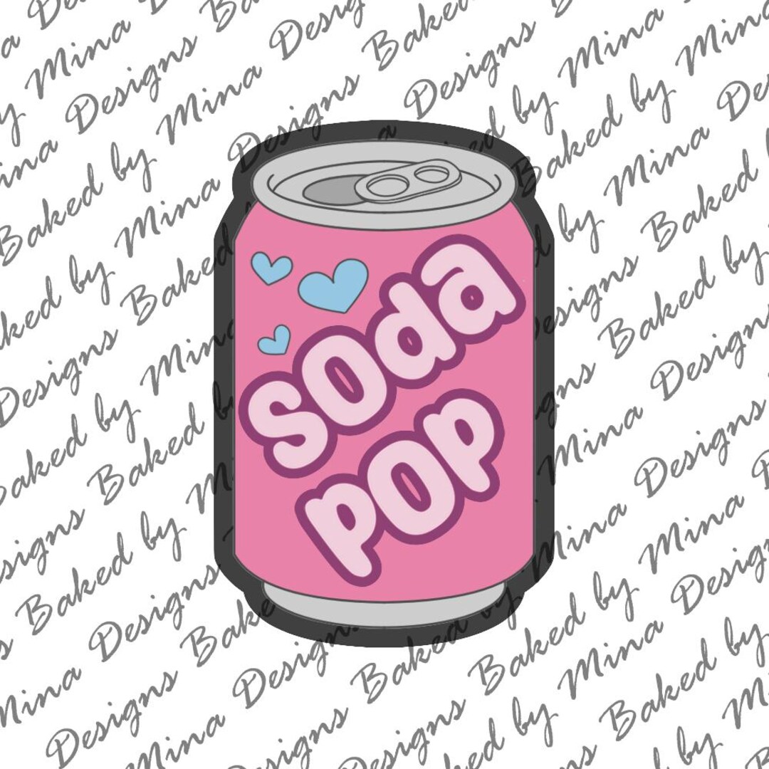 Soda Pop Cookie Cutter STL File | Digital Download | Digital File | Can ...