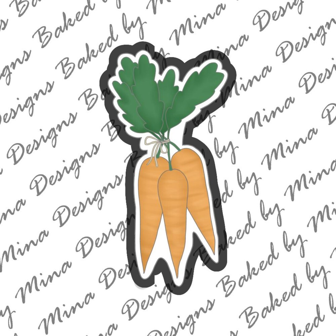 Bunch of Carrots Cookie Cutter STL File | Digital Download | Digital ...