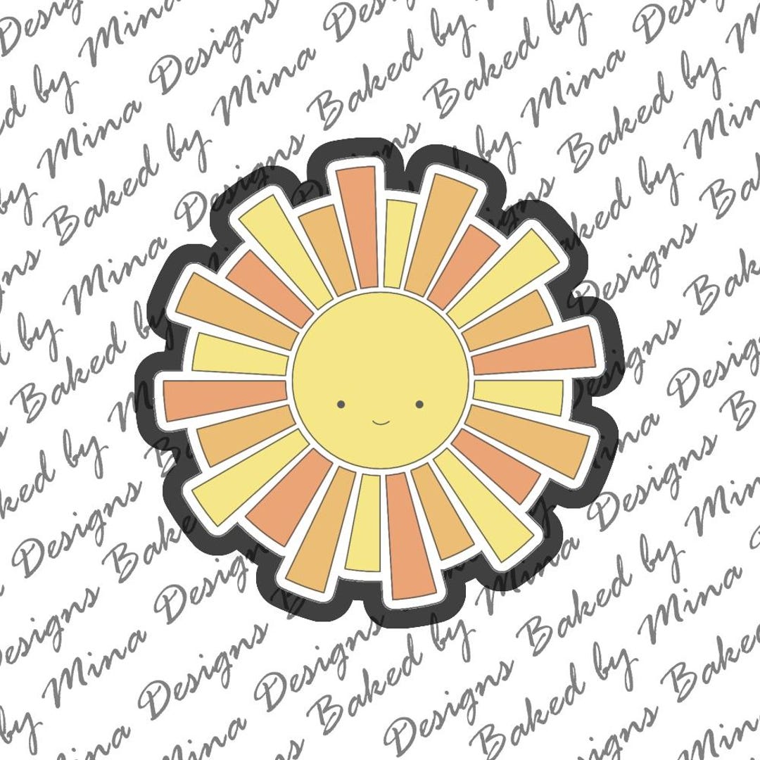 Sun With Rays Cookie Cutter STL File | Digital Download | Digital File ...