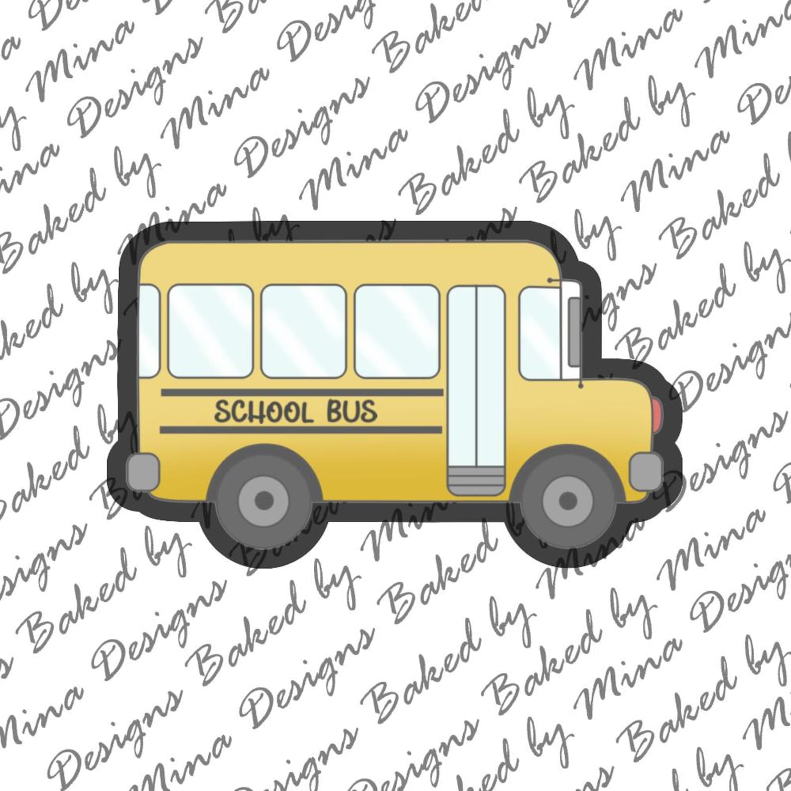 School Bus Side Cookie Cutter STL File | Digital Download | Digital ...