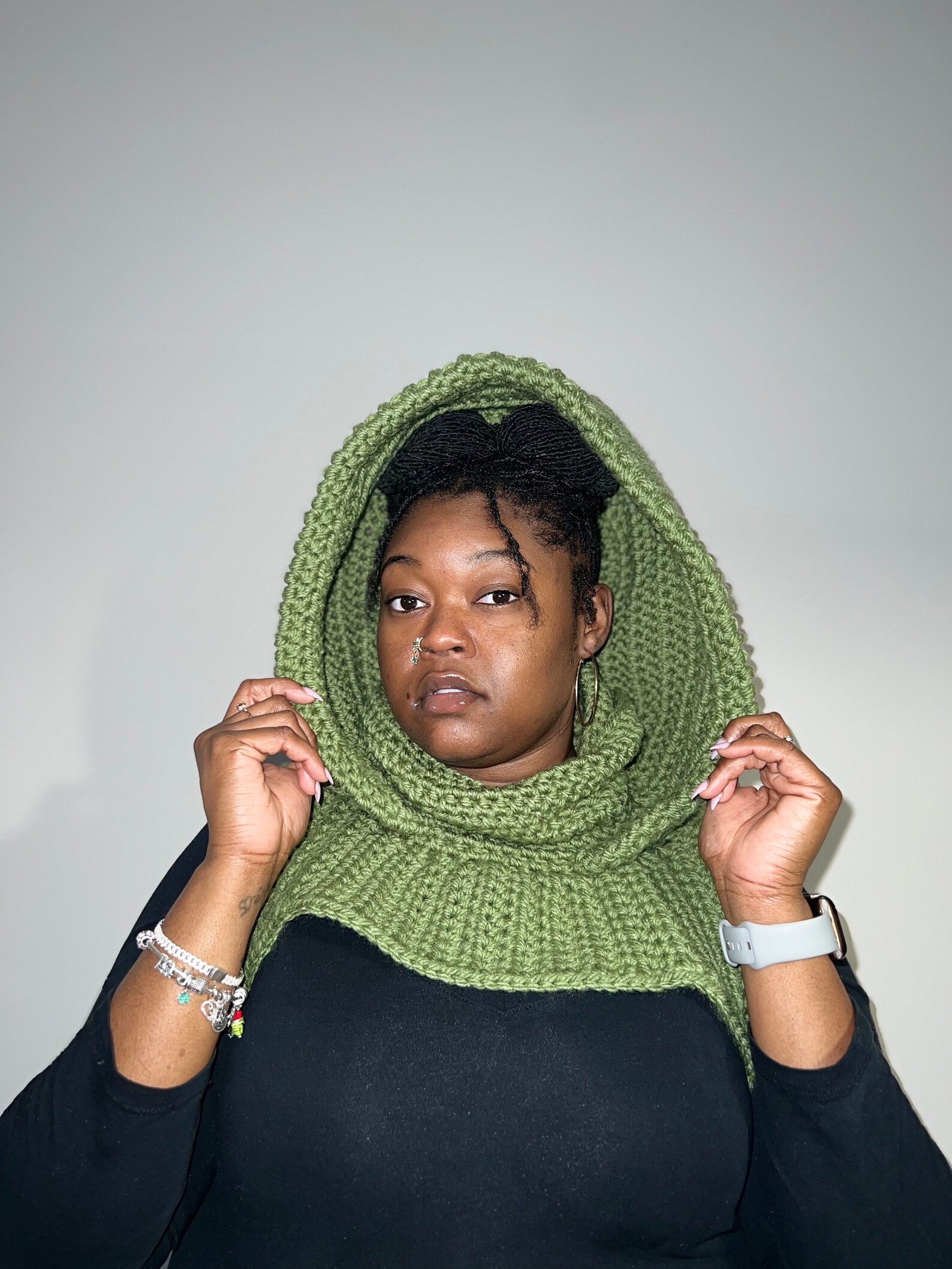 Crocheted Matrix Hood - Etsy