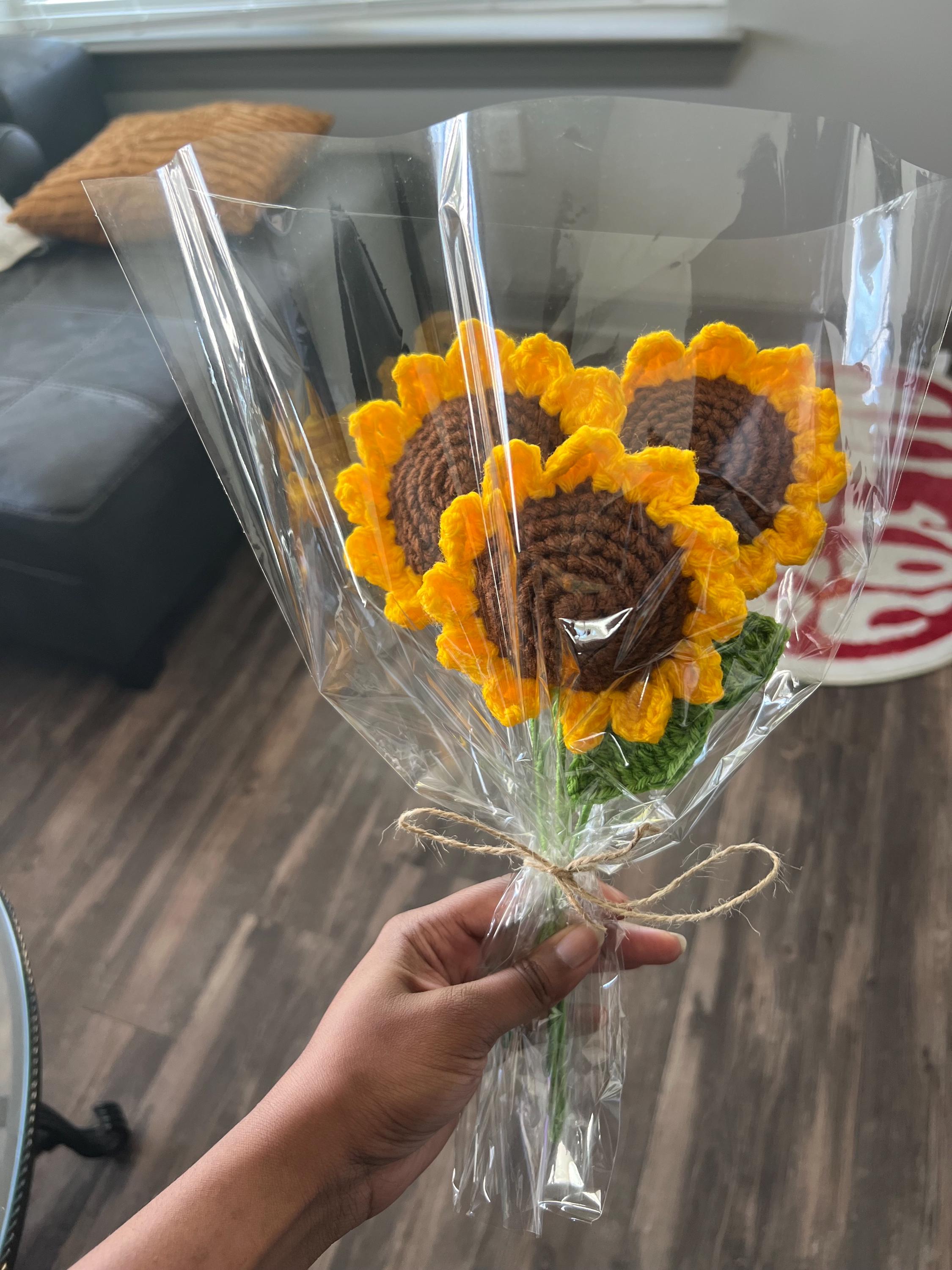Crocheted Sunflowers - Etsy