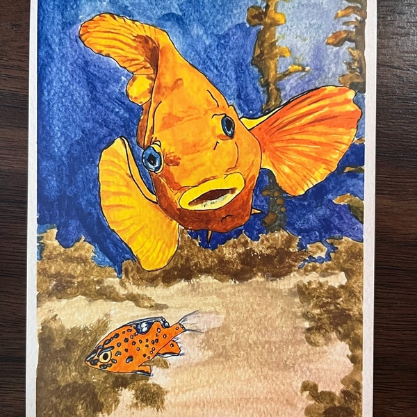 Garibaldi Fish - Etsy