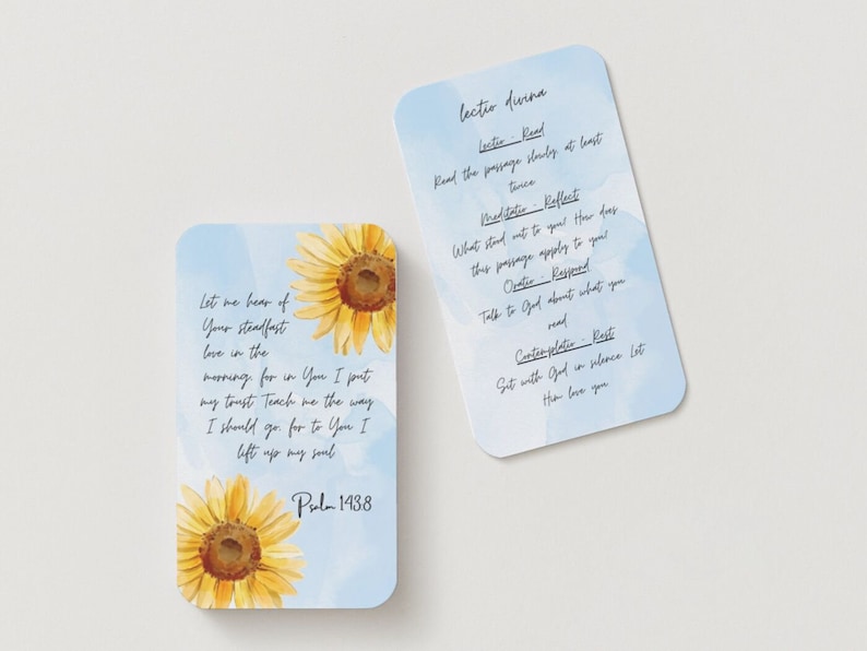 Lectio Divina Prayer Card - Catholic Bible Study Bookmark - Gift for ...