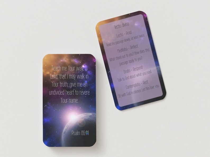 Lectio Divina Prayer Card - Catholic Bible Study Bookmark - Gift for ...