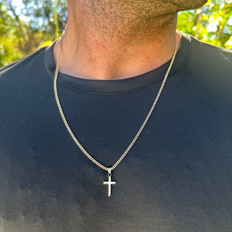 Gold Stack Necklace Men - Etsy