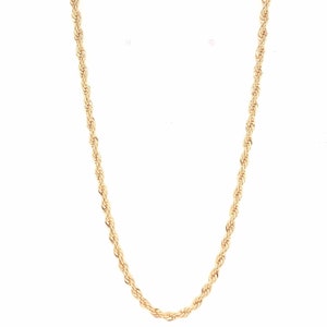 18K Mens Rope Chain Set, Layering Chains for Men, Set of Two Mens ...