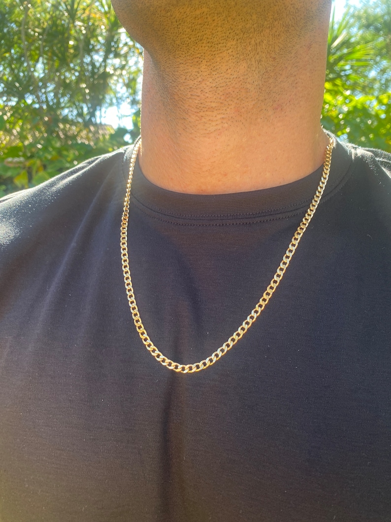 18K Gold Cuban Link for Men Thick Chains Mens Necklace - Etsy